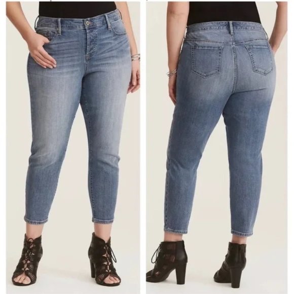 torrid | Jeans | Torrid Girlfriend Button Fly Jeans 473 | Poshmark